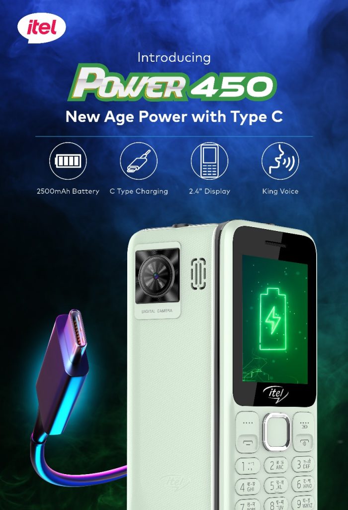 itel unveils Power 450; India’s First Keypad Phone with Type-C charging ...