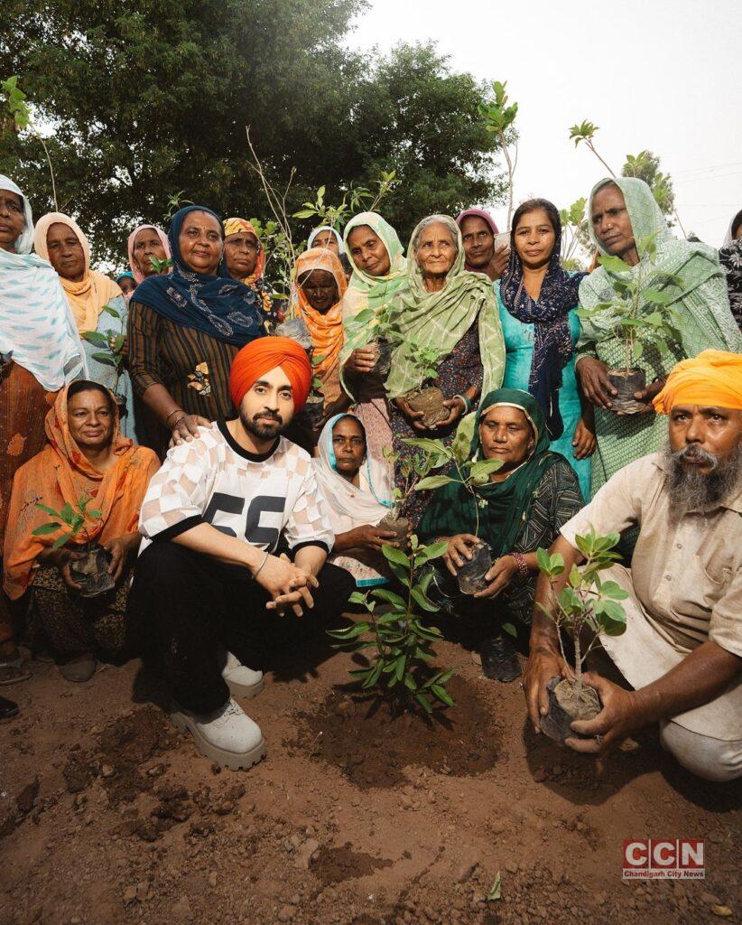 Diljit Dosanjh And Neeru Bajwa_Sekhan Majra Village_Billion Tree ...